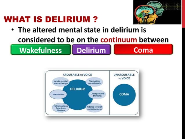 DELIRIUM DR ANURAG KAUR BRAR.pptxIt talks about Delirium and its ...