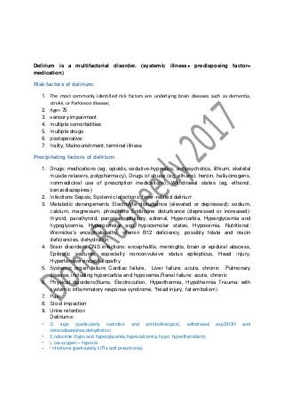Delirium | PDF