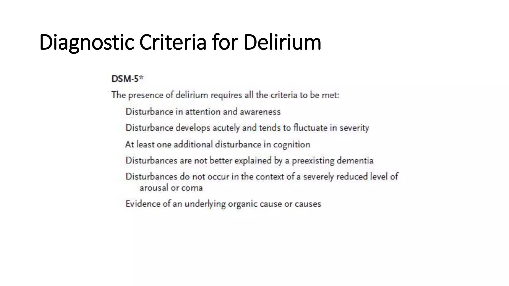 Delirium in hospitalized older adults | PPTX