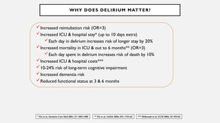 Delirium in Intensive care patients approach | PPTX