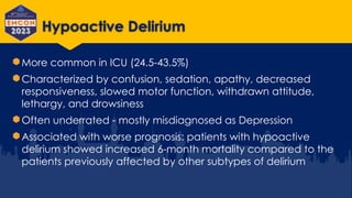 "Delirium in the ICU: Detection, Management, and Prevention Strategies ...