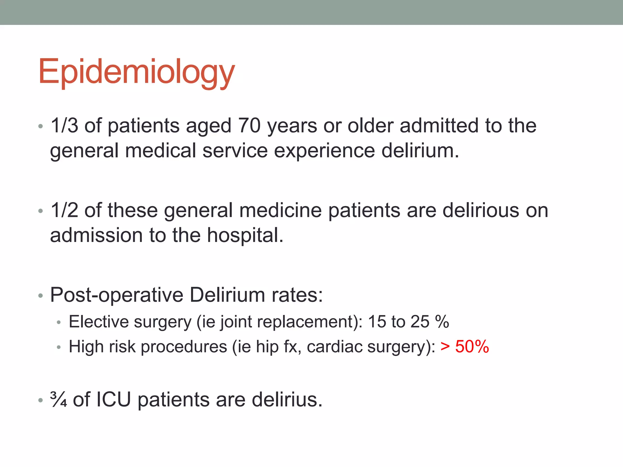 Delirium presentation | PPTX