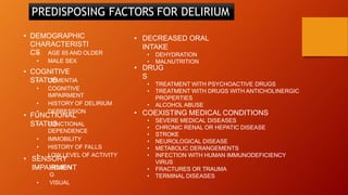 Delirium seminar | PPTX