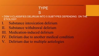 Delirium seminar | PPTX