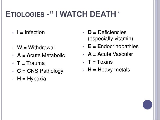 Delirium - an overview