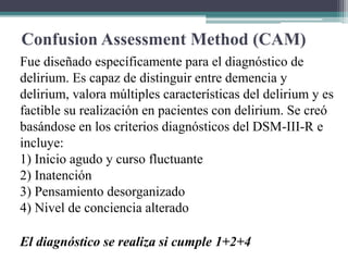 Delirium Estado Mental o Sindrome Confucional Agudo | PPTX
