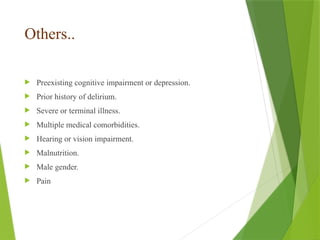 DELIRIUUM.pptx this is an overview of delirium | PPT