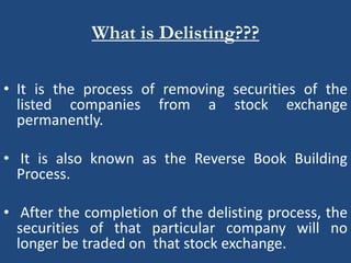 Delisting | PPTX