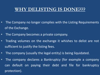 Delisting | PPTX