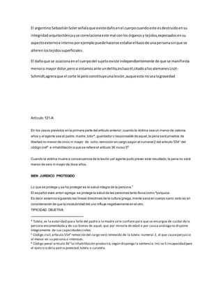 Delito de lesiones | DOCX
