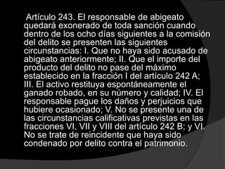 Chantaje y abigeato | PPTX