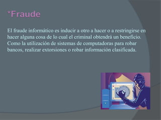 DELITOS CIBERNETICOS | PPTX