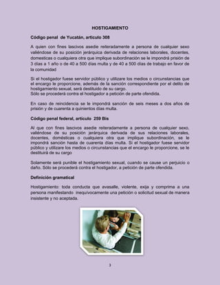 Delitos sexuales en mexico | PDF