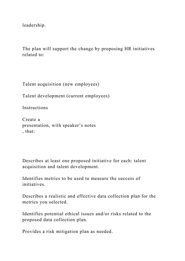 Deliverable 5 - Proposed HR Initiatives PresentationAssignme.docx