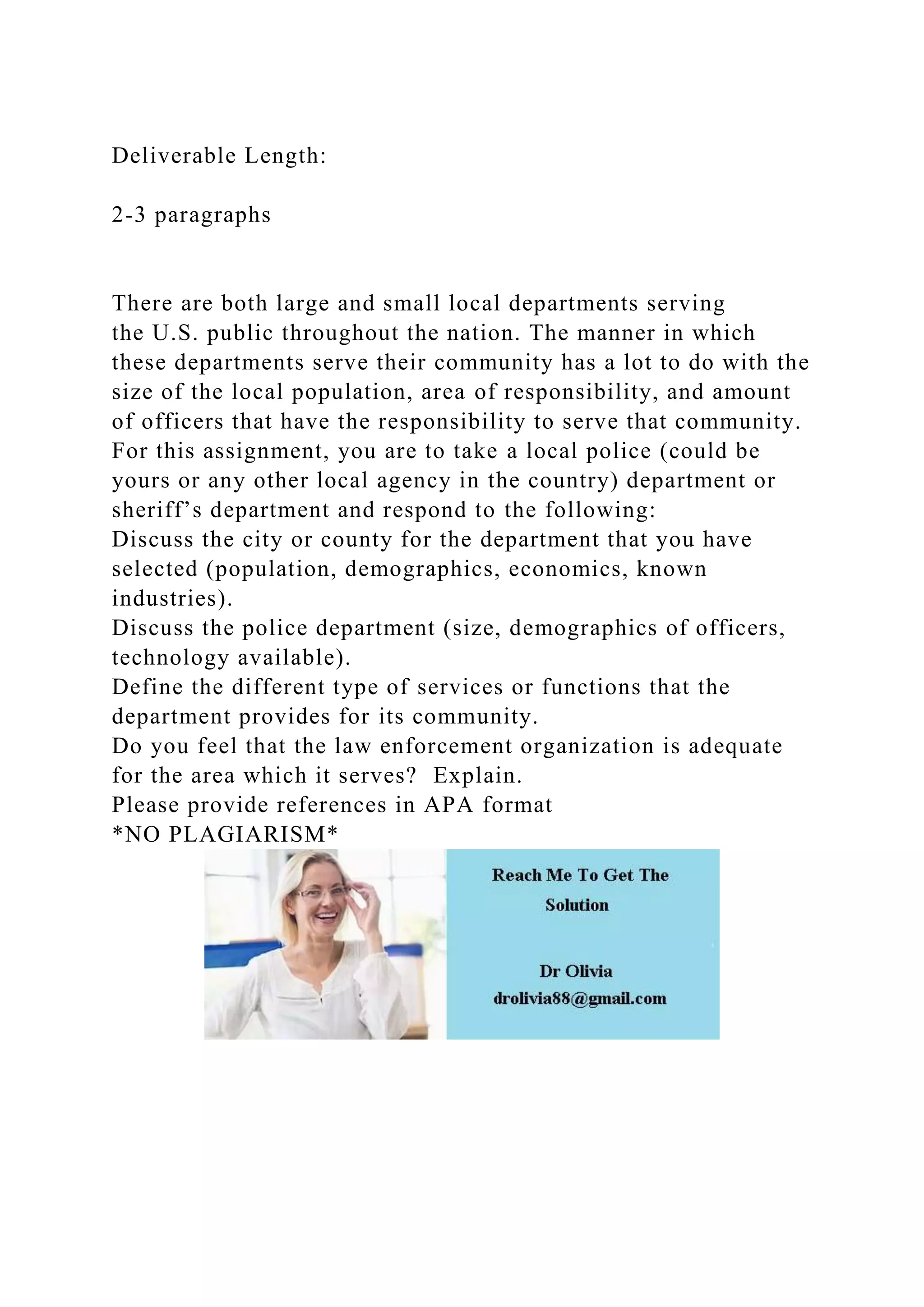 Deliverable Length2-3 paragraphsThere are both large and .docx