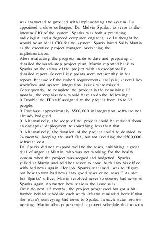 Deliverable Length 5 pages minimumOBJECTIVESThere are many | PDF