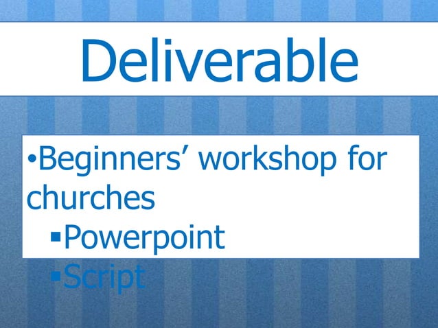 Personal Learning Project Deliverable Presentation | PPTX