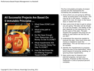 Performance-Based Project Management In A Nut Shell | PDF