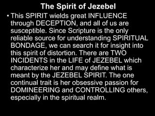 Jezebel Spirit Characteristics