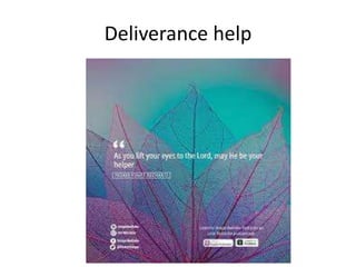 Deliverance help | PPT