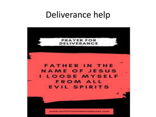 Deliverance help | PPT