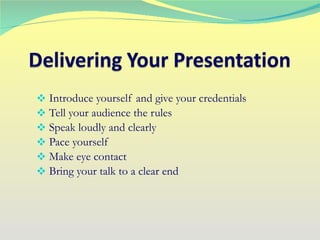 Deliver a Presentation | PPT