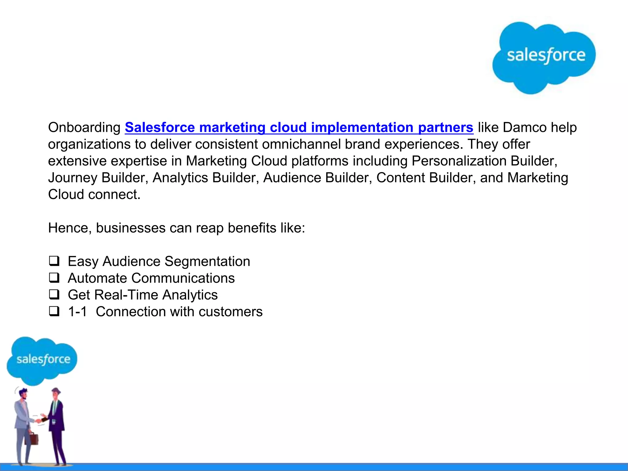 Deliver Consistent Omni Channel Brand Experience With Salesforce Marketing Cloud | PPT