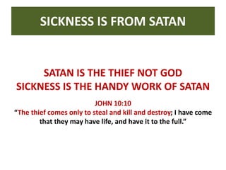 Delivered from the curse of sickness | PPT