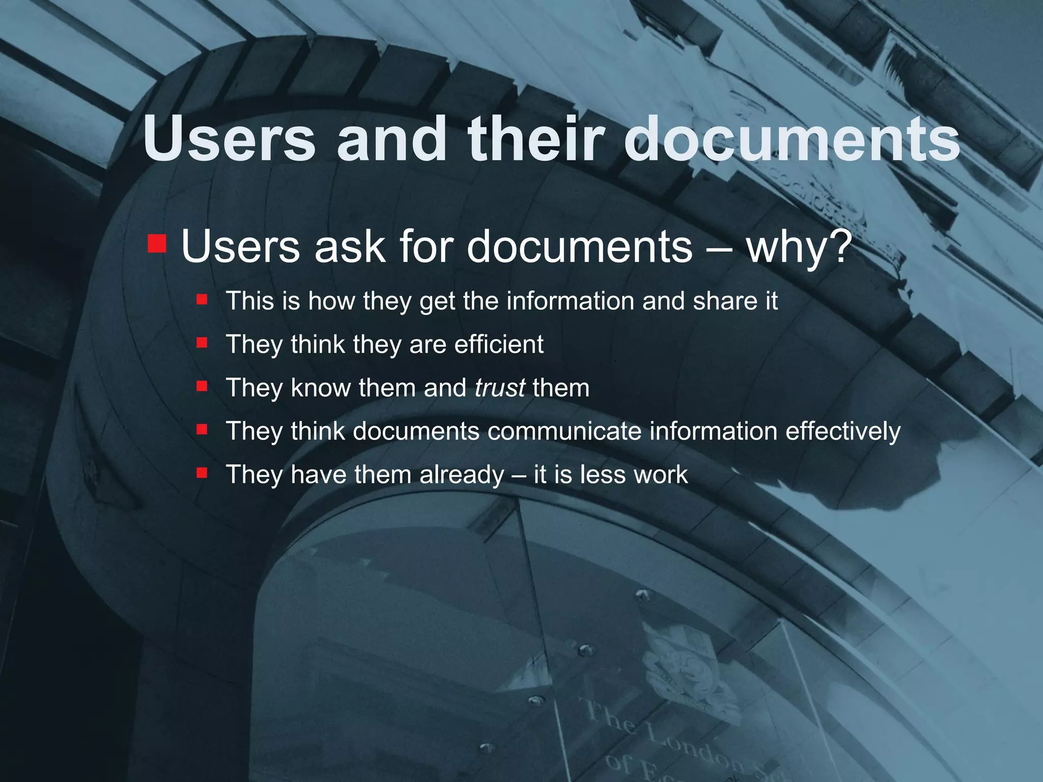 Delivering Information: Document vs. Content | PPT