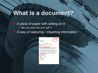 Delivering Information: Document vs. Content | PPT