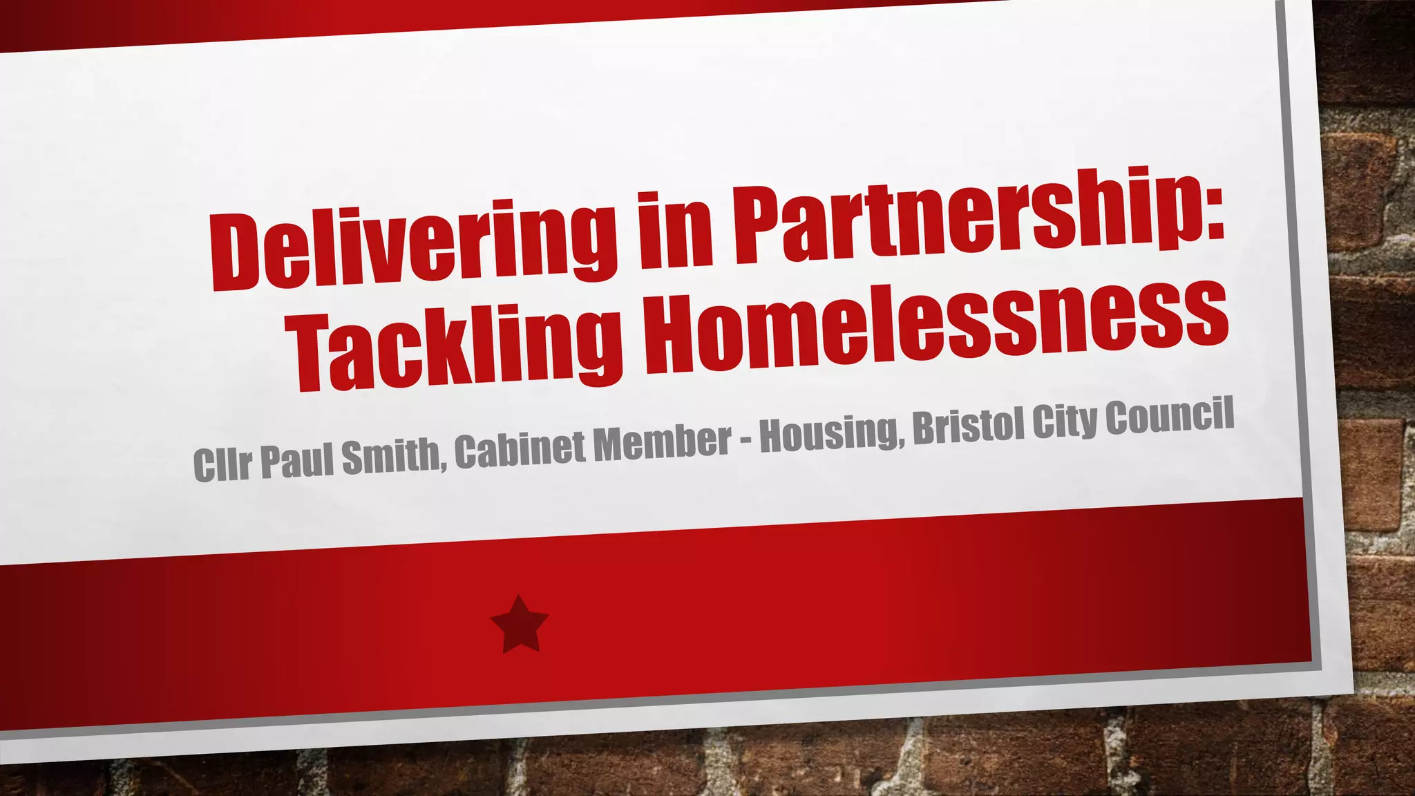 Delivering in partnership tackling homelessness nhf 2017 | PPTX