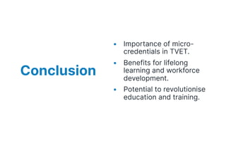 Delivering Micro-Credentials in Technical and Vocational Education and Training | PDF