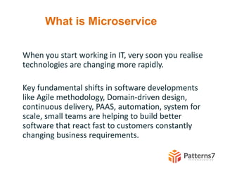 Delivering solution using microservices | PPT