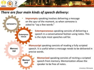 Delivering speech prof dur (2) | PPT
