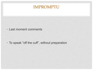 Delivering the oral message | PPTX