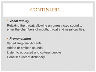 Delivering the oral message | PPTX