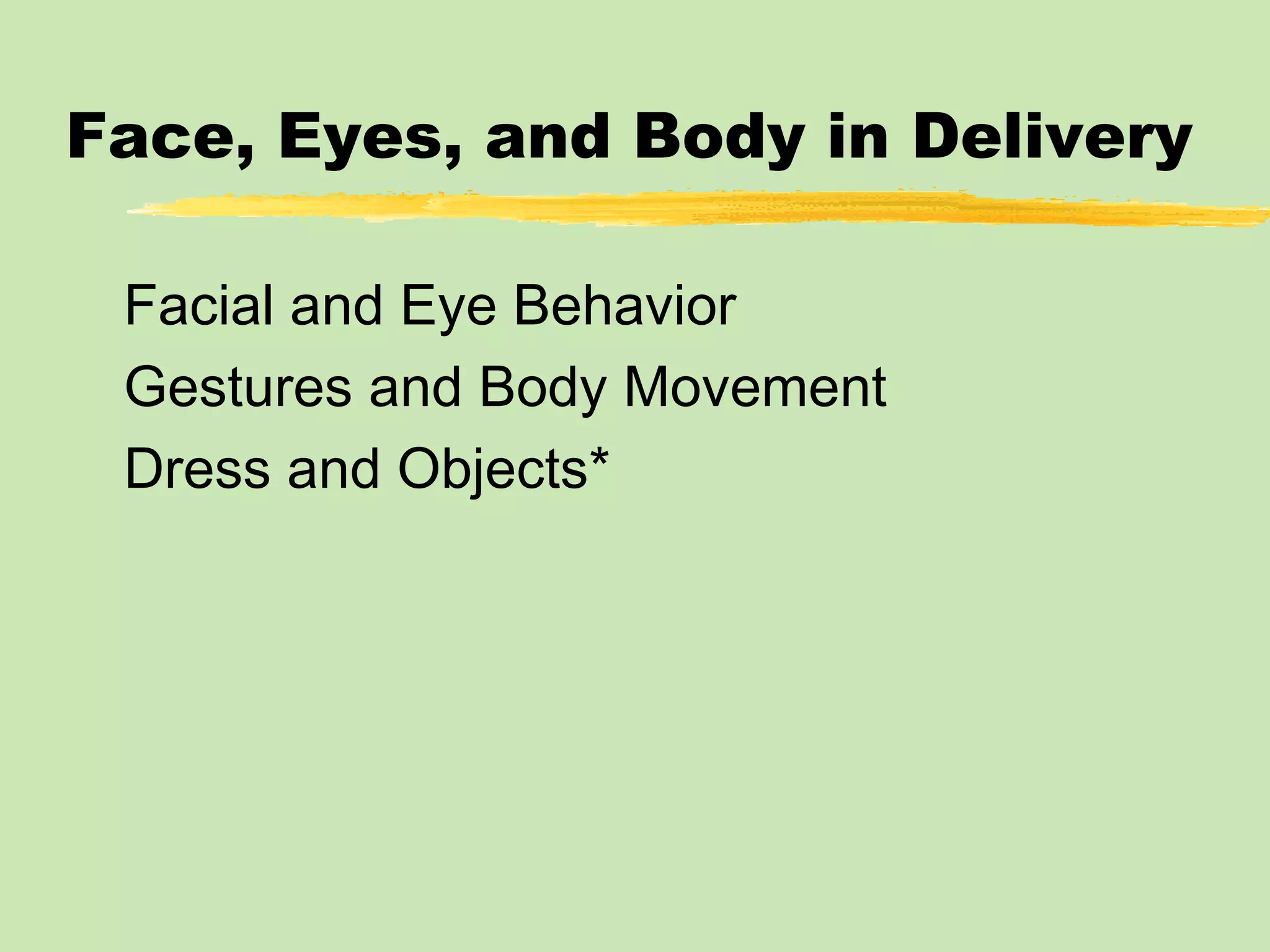 Delivering the speech | PPT