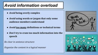 Delivering the Speech of Information | PPTX