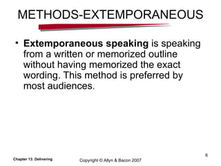 Delivering your presentation | PPT