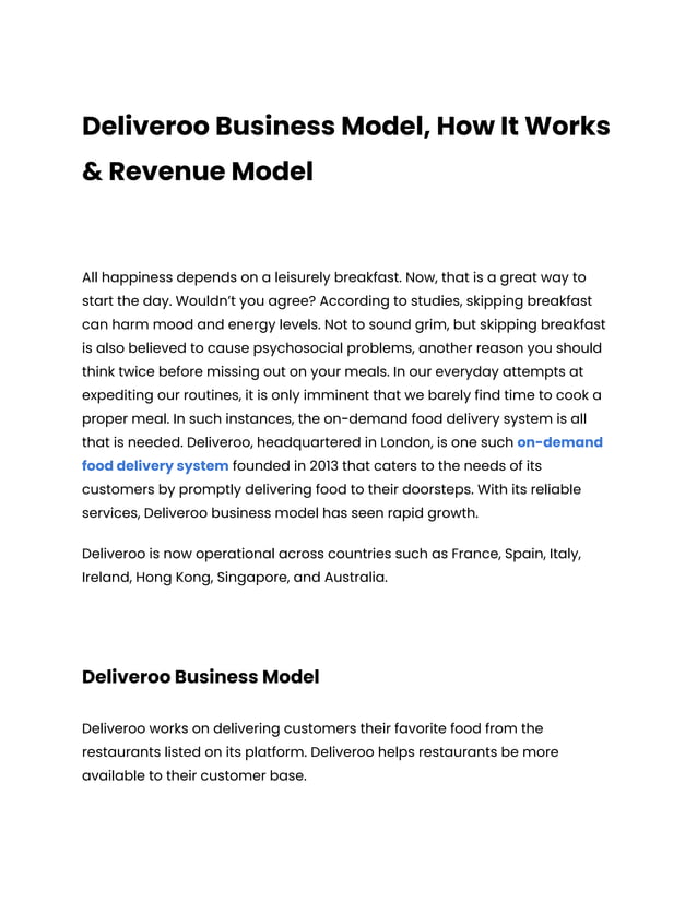 Deliveroo Business Model, How It Works & Revenue Model.pdf