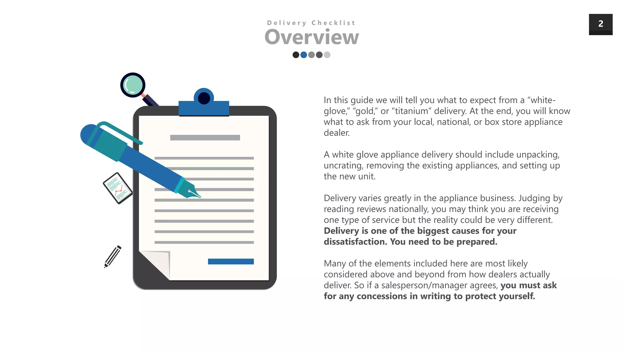 Appliance Delivery Checklist | PDF