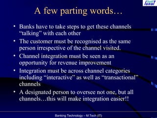 Electronic Delivery channels integration | PPT