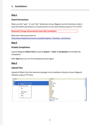 Delivery Date Scheduler Magento Extension - User Guide | PDF