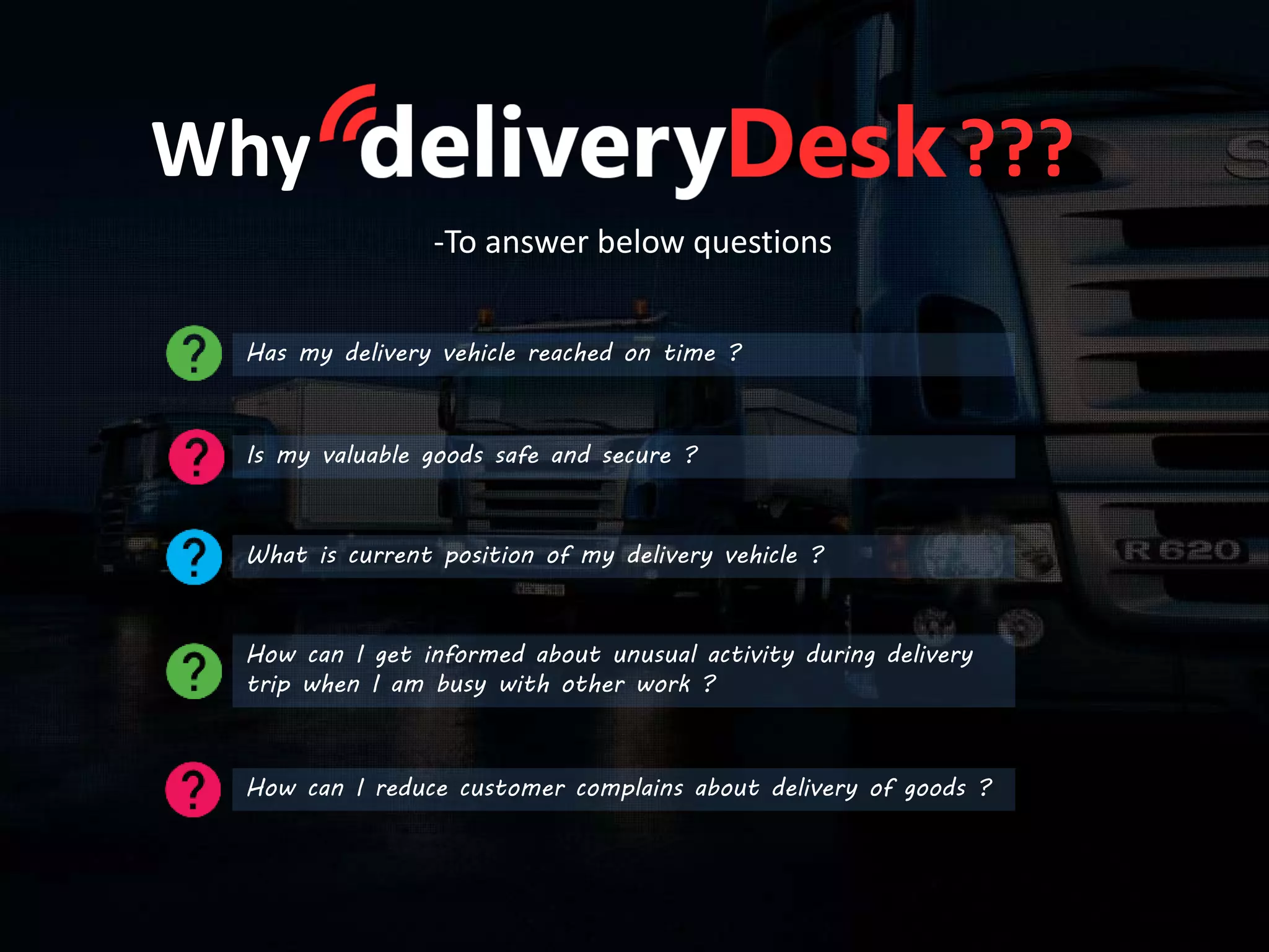 deliveryDesk - a smart delivery