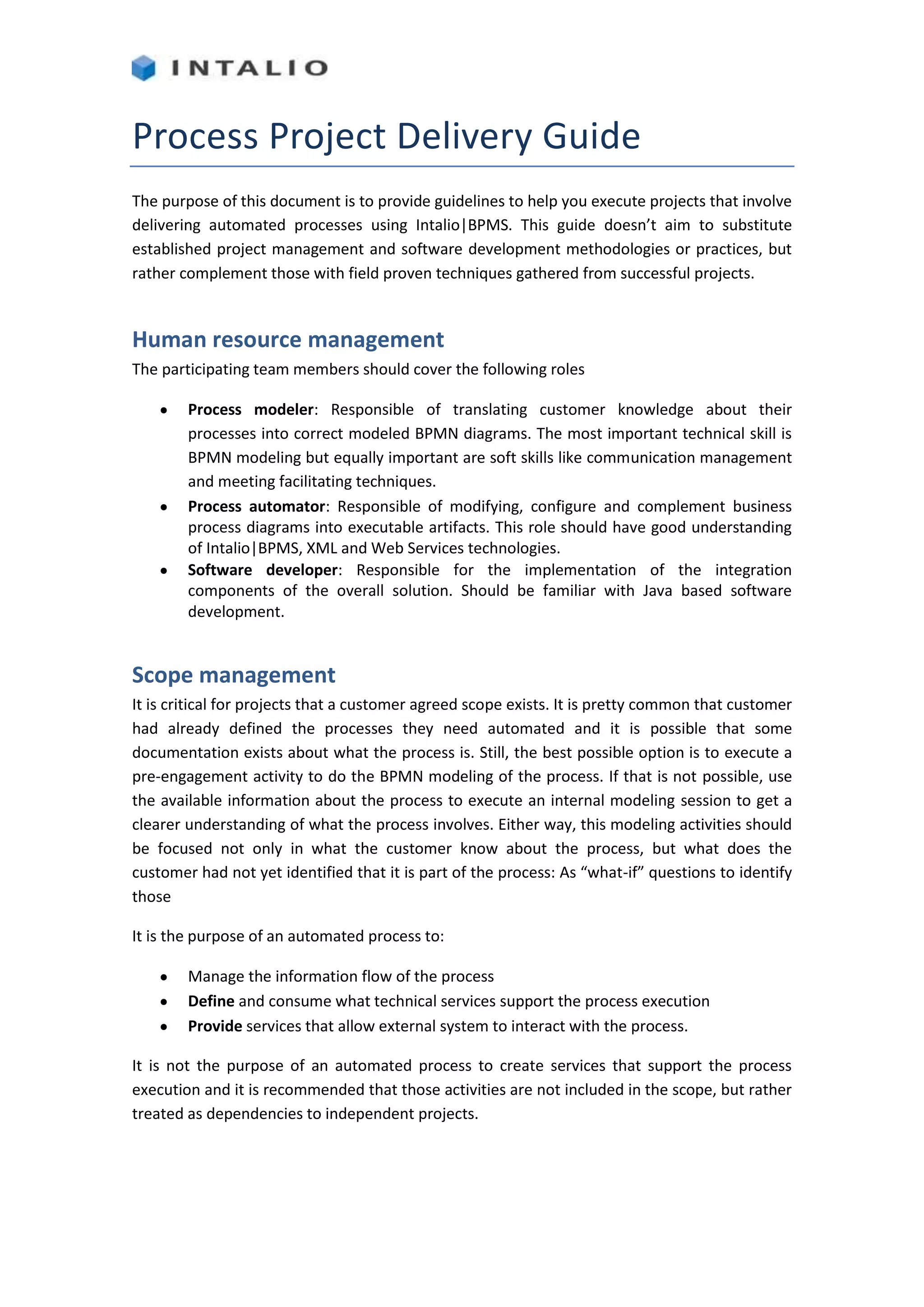 Delivery guide | DOCX