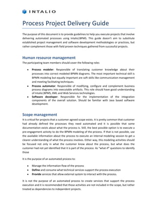 Delivery guide | PDF