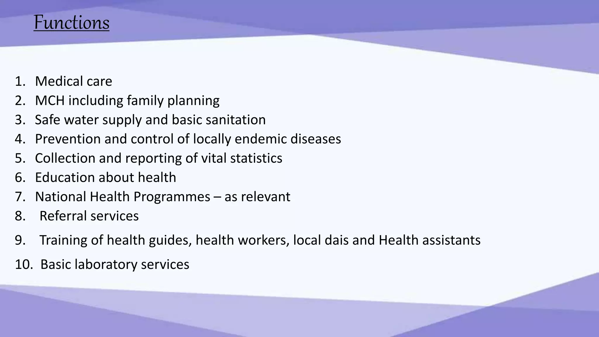 Delivery Of Community Health System Pptx