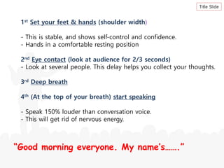 Delivery introductions | PPT