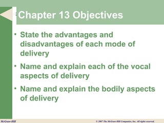 Delivery n visual resources | PPT