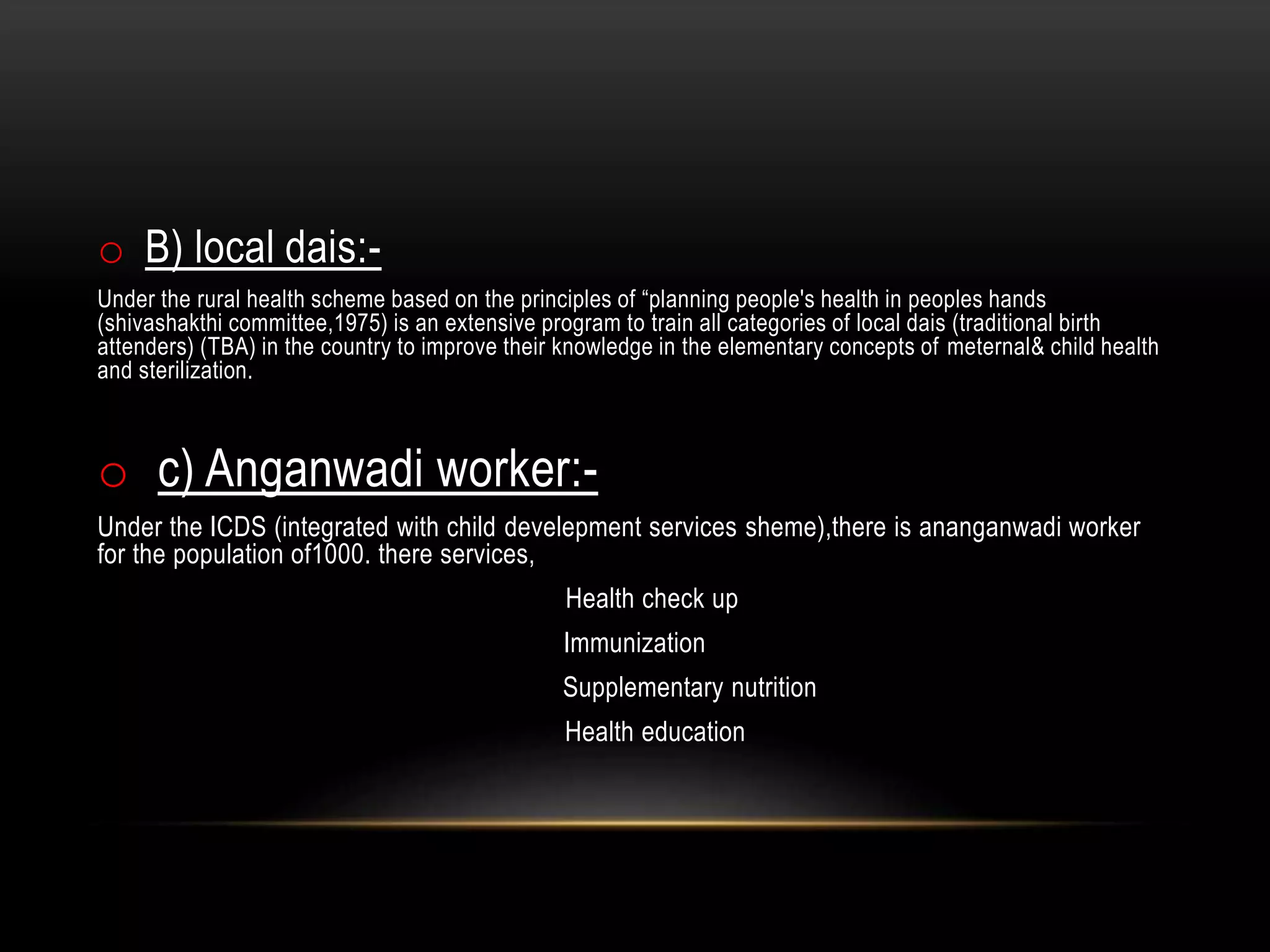 Delivery of community health services | PPTX